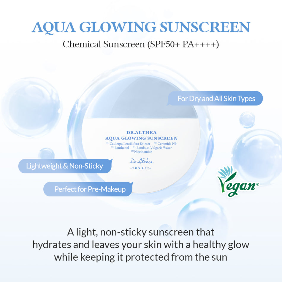 Dr.Althea Aqua Glowing Sunscreen | Best Korean Sunscreen for Face ...